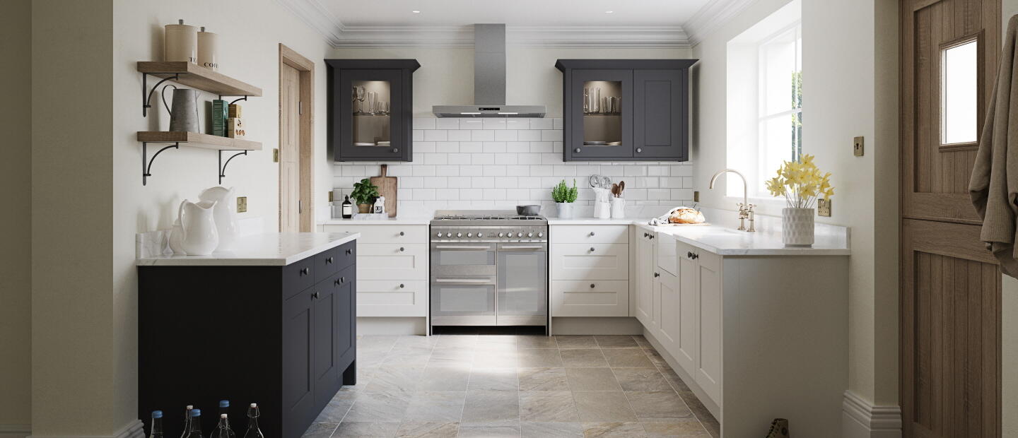 Belsay Dove Grey & Graphite | Graphite Shaker Kitchen