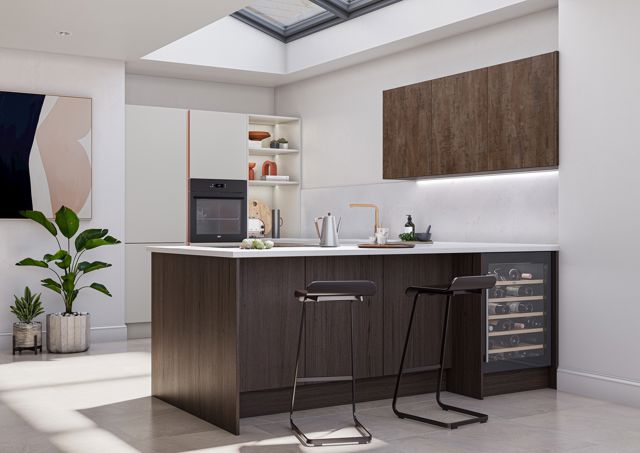 Tobacco Oak Linear and Supermatt Taupe