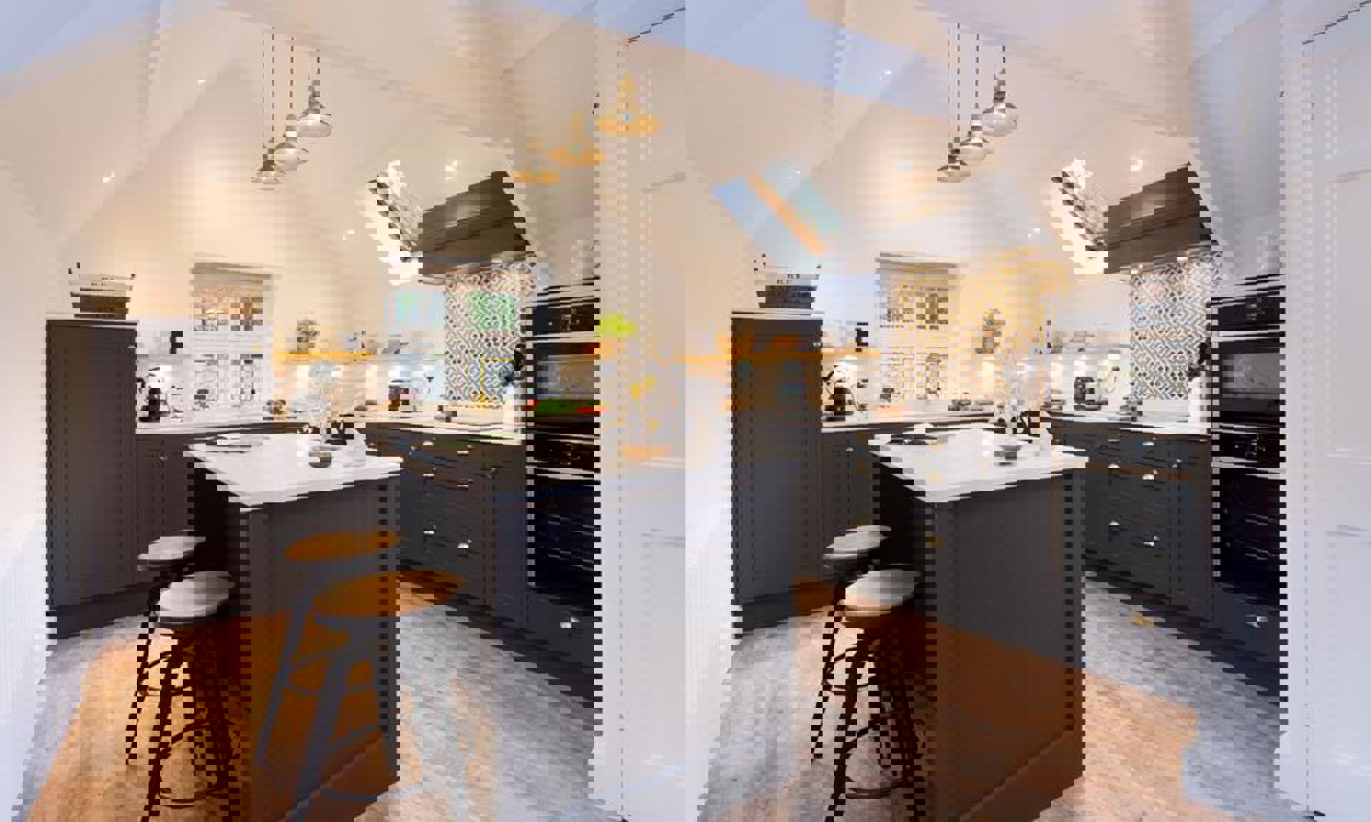 Mornington Shaker Kitchen | Dove Grey & Hartforth Blue | Real Projects